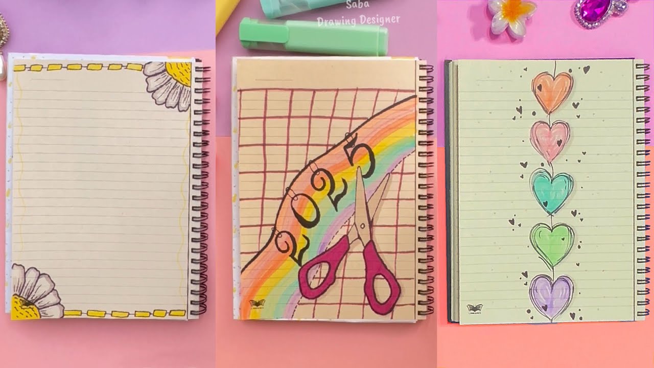 💥 Top 5 💥Amazing and Creative Notebook Cover Ideas | DIY Aesthetic ...
