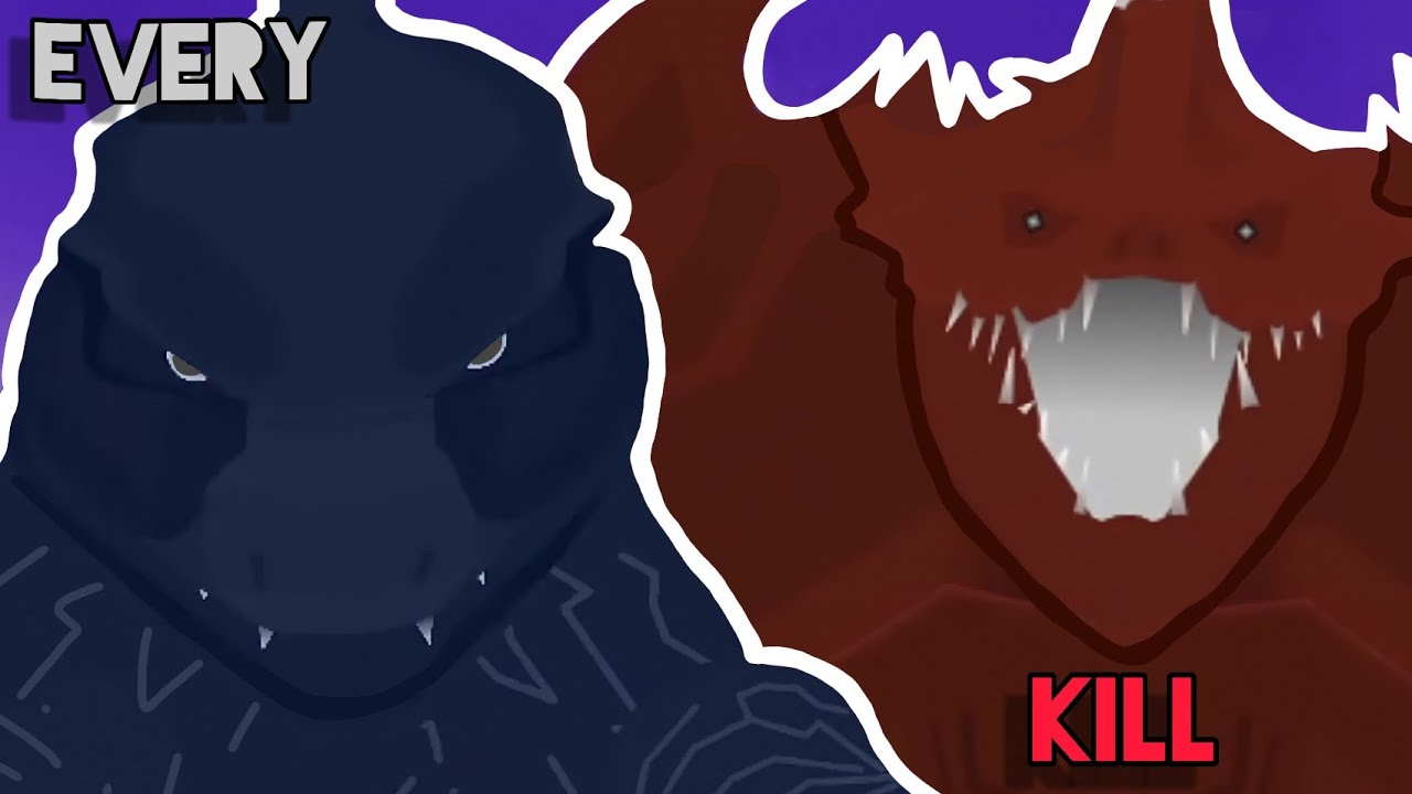 EVERY DEATH In Slick's Godzilla Vs Destoroyah Animations - YouTube
