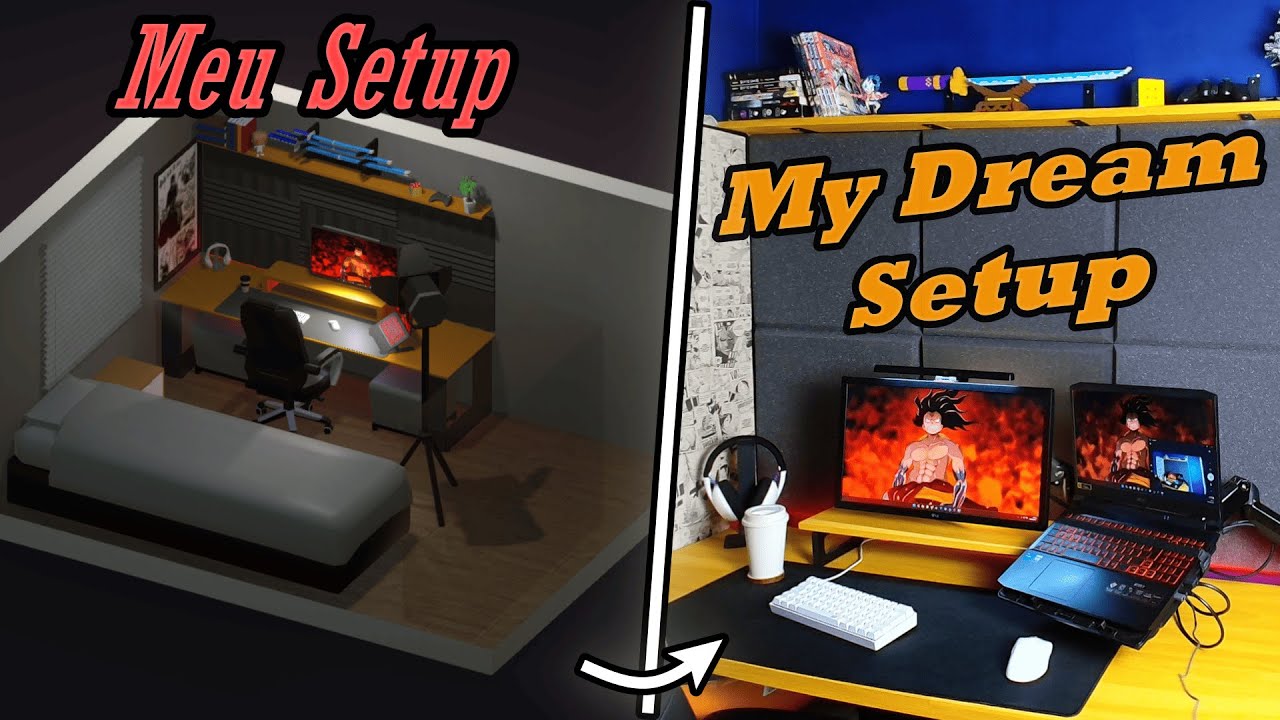 Montei Meu Setup Real no My Dream Setup! (Ficou Igual?) - YouTube