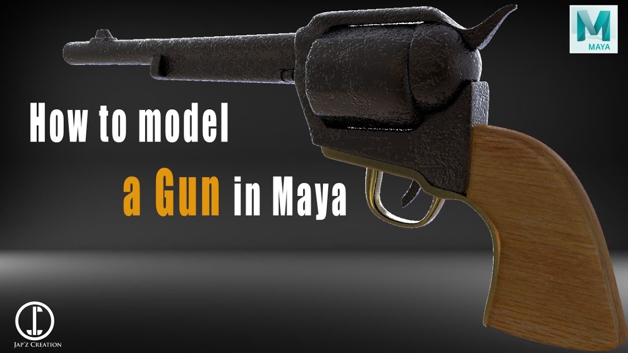 Gun Modeling Step By Step In Maya Youtube