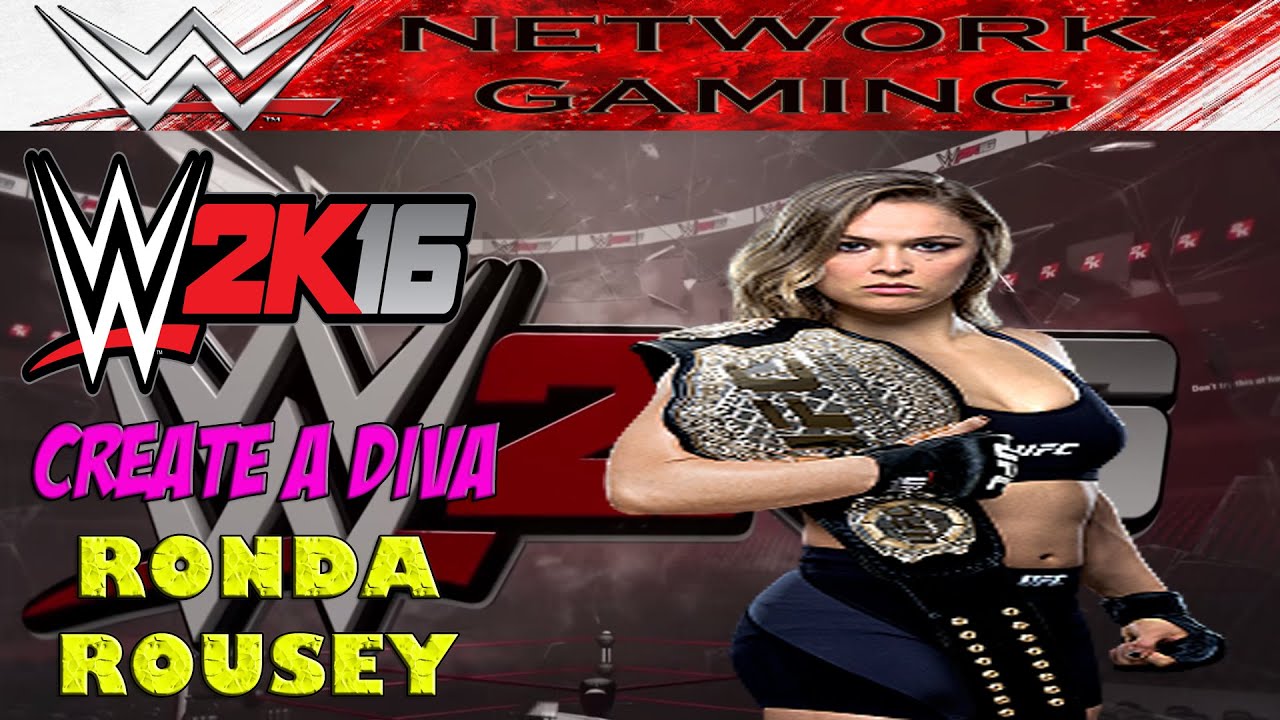 WWE 2K16 Create a Diva Ronda Rousey Community Creations CAW PS4 / XBOX ...