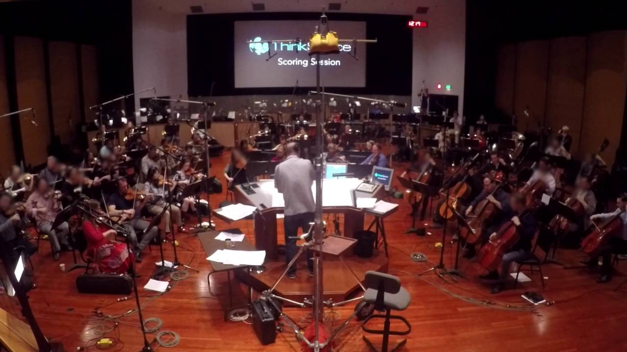 Composer Guy Michelmore - Orchestral recording session at Warner Bros ...