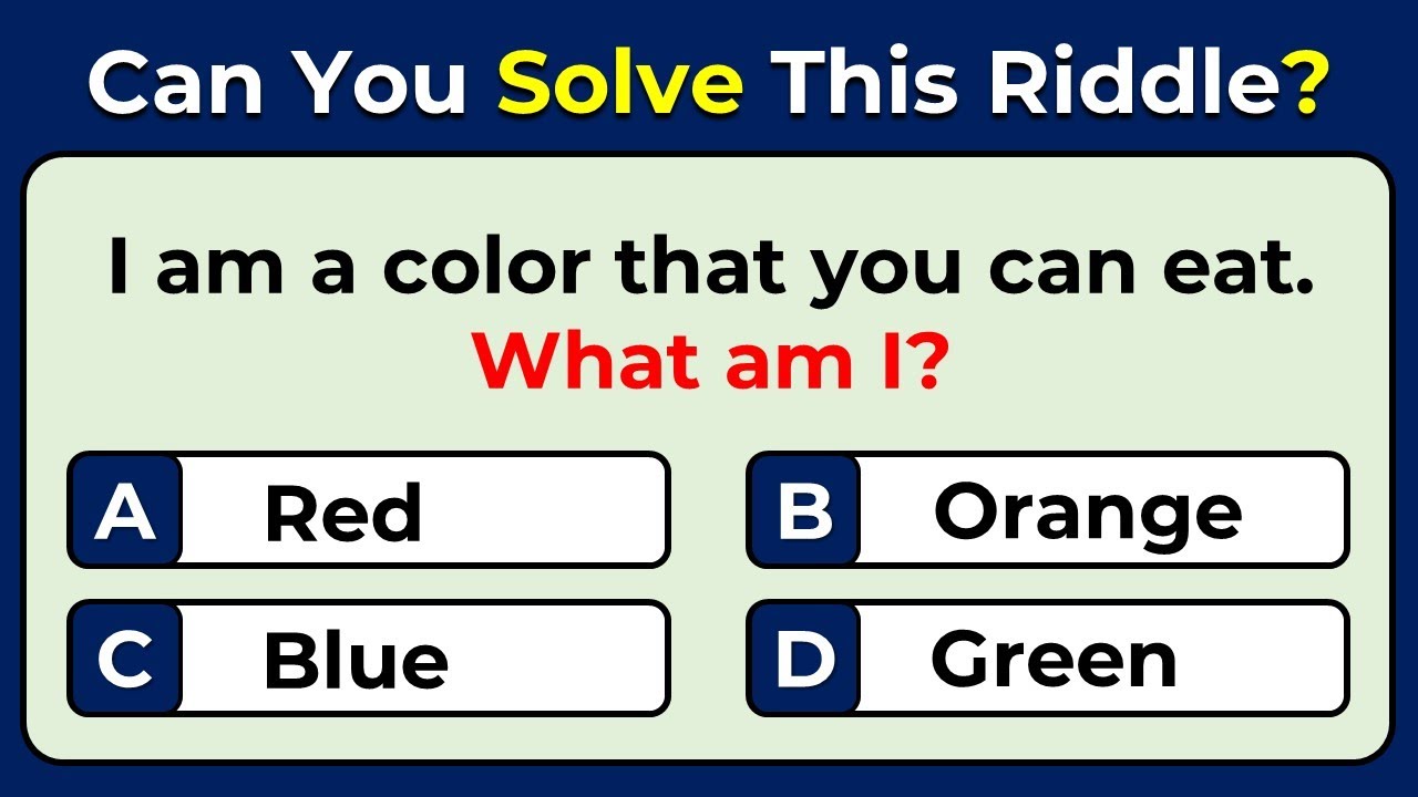 Can You Solve These 25 Tricky Riddles? Riddle Quiz with Answers - YouTube