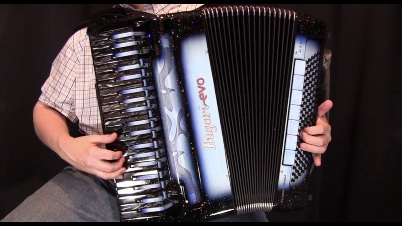 Bugari evo Haria Luxury "Blue Sky" finish - petosa accordions - YouTube