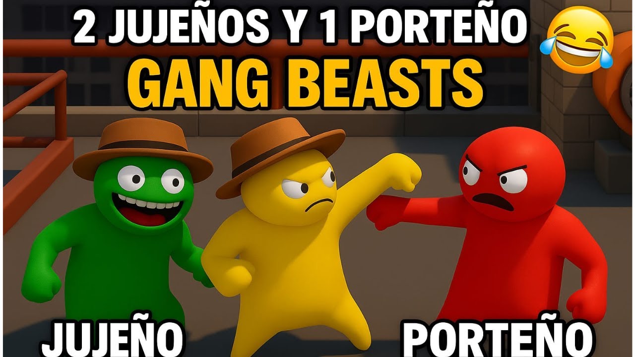 2 JUJEÑOS Y 1 PORTEÑO EN GANG BEASTS | Gameplay Español - YouTube