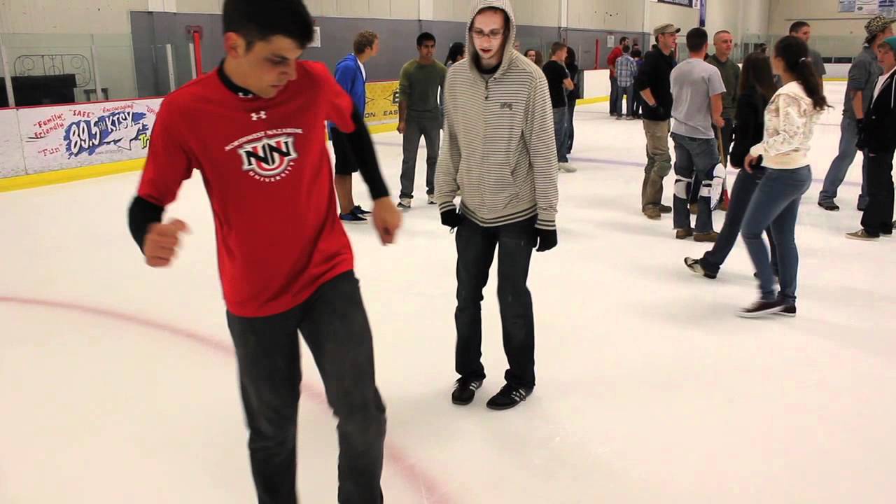 Shuffle on ice - YouTube