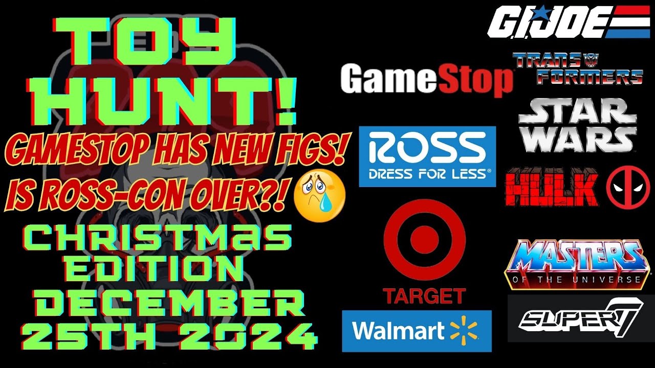 TOY HUNTING AND FINDING NEW ACTION FIGURES DEC 25th ROSS FINDS AND THE ...
