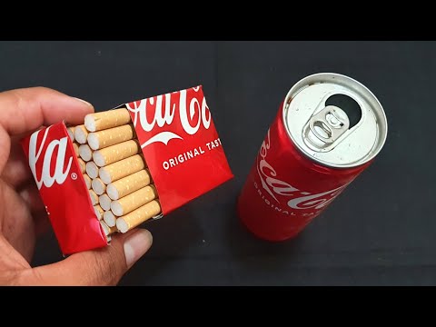 How to make a cigarette Case from coca cans | mini box easy | by Mr ghani expert