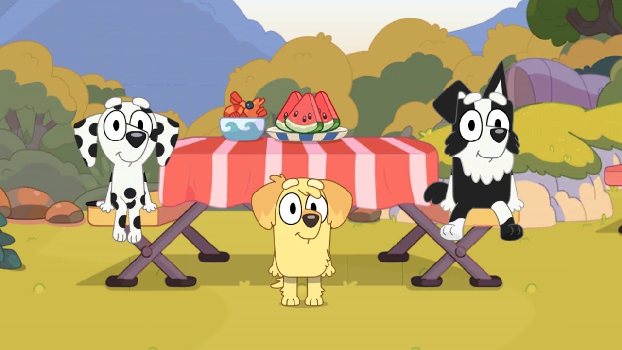 Bluey: Watermelon party after Halloween 03 - YouTube