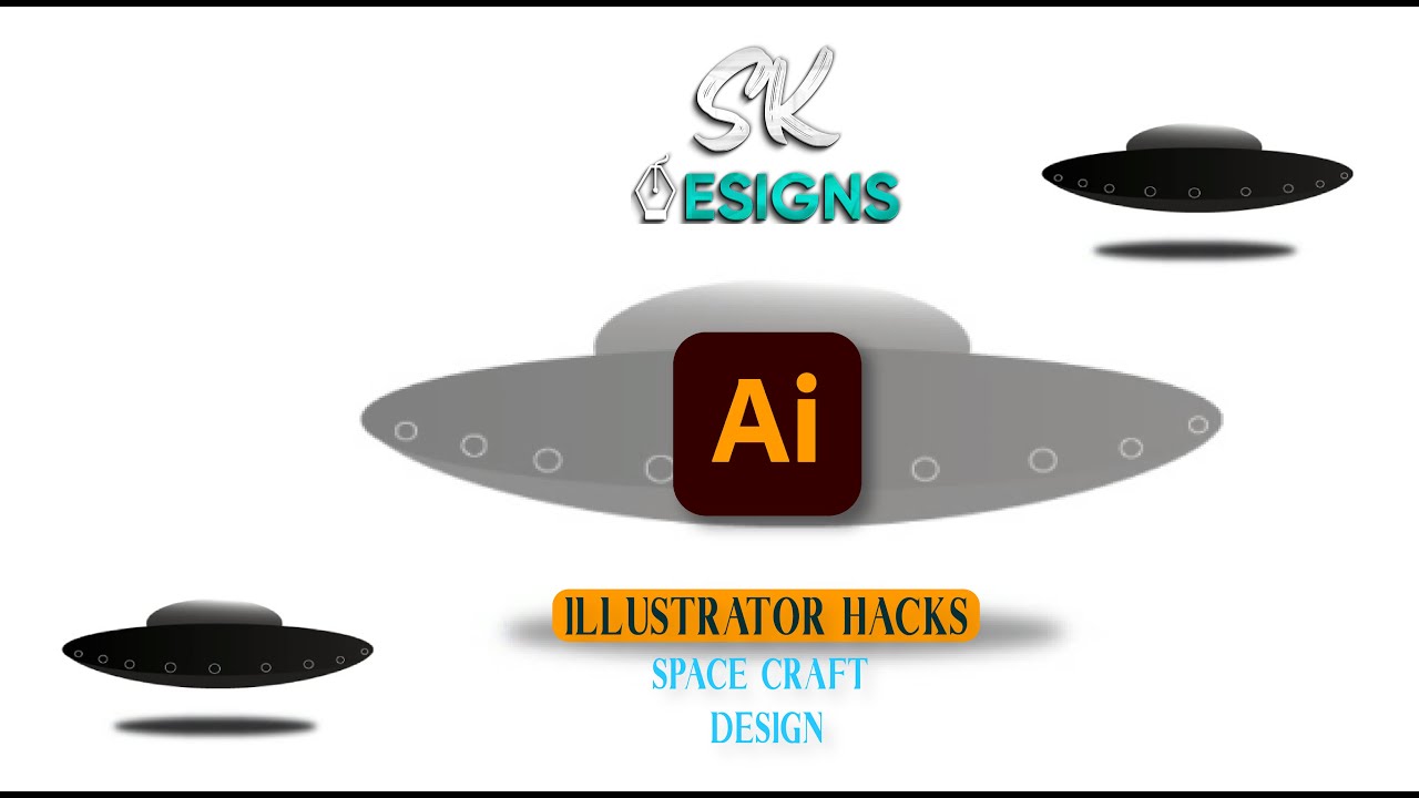 Space Craft Design Using Adobe Illustrator in हिंदी/اردو - YouTube