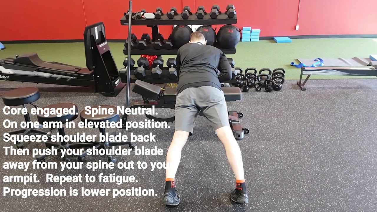 Single Arm Serratus Retraction and Protraction - YouTube