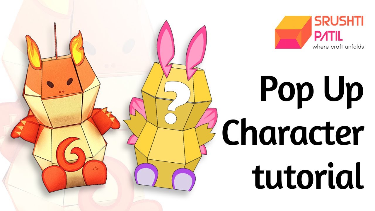 Pop Up Character Tutorial by Srushti Patil - YouTube