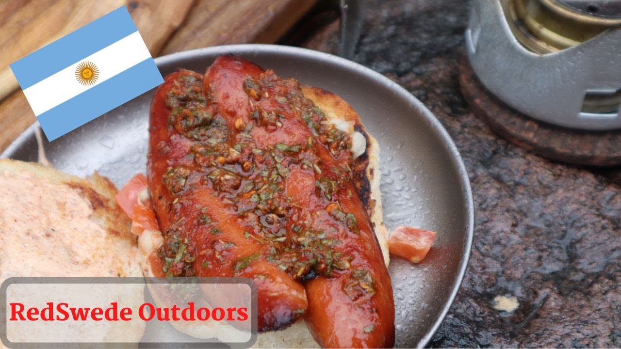 Choripan, the best hot dog in the world? Trangia mini cooking in the ...