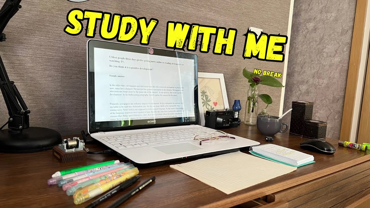 ASMR Study with me, writing ASMR, No music, background room noise - YouTube