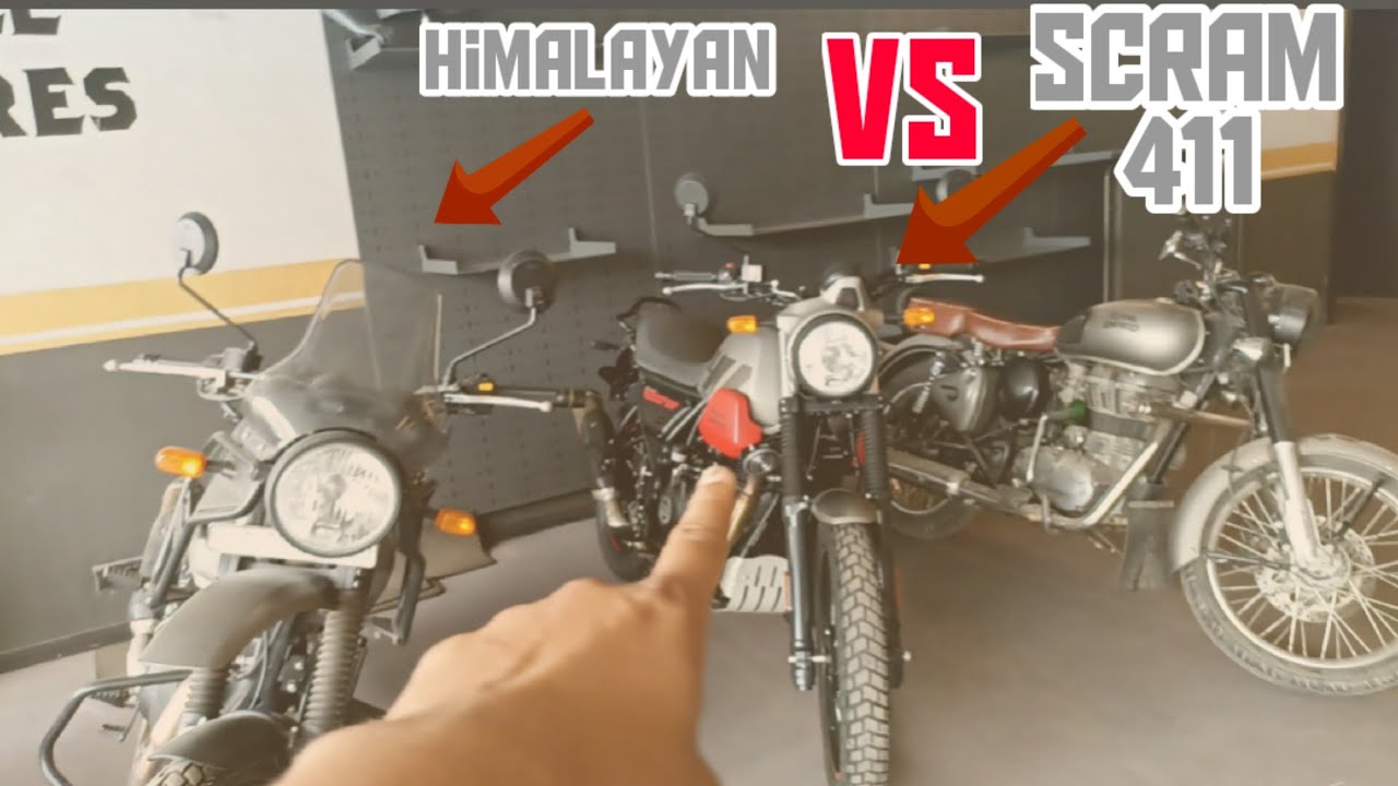 ROYAL ENFIELD HIMALAYAN VS HIMALAYAN SCRAM 411 DETAILED COMPARISION ...