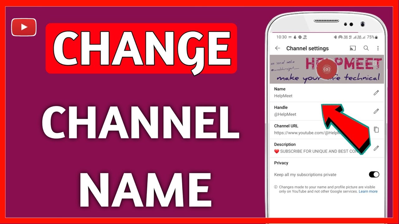 How to Change YouTube Channel Name (2023) Android, iphone, PC - YouTube