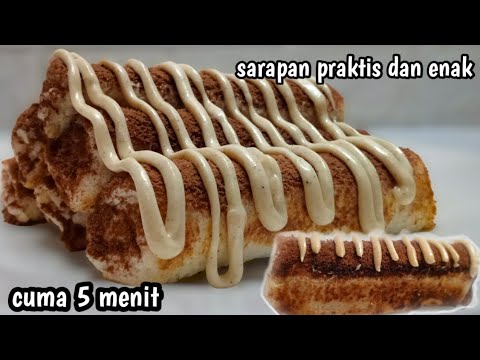 SARAPAN SIAP DALAM 5 MENIT | roti bakar milo simple praktis enak-olahan ...