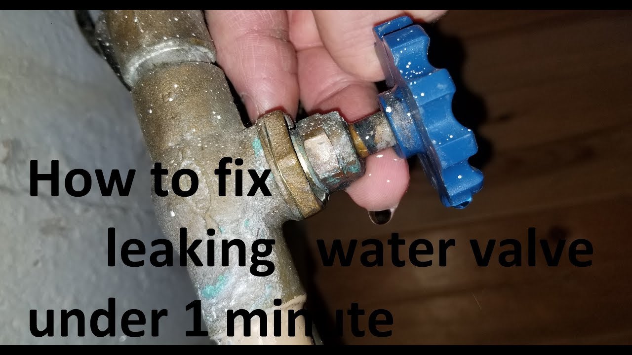How to fix leaking water valve under 1 minute without replacing it ...