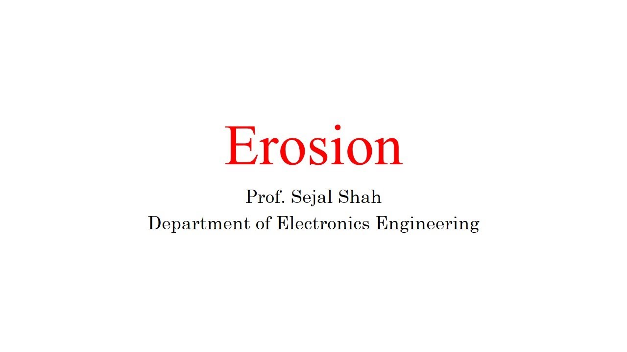 Erosion - YouTube