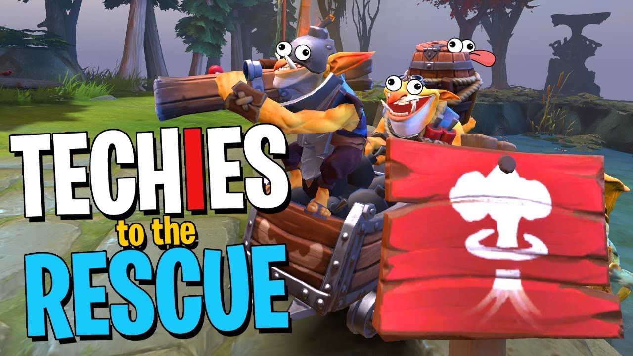 Techies to the Rescue - DotA 2 Funny Moments - YouTube
