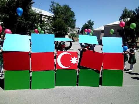 100 sayli mekteb 1 d sinifi flasmob(Azerbaycan Xalq Cumhuriyyeti 100illik)
