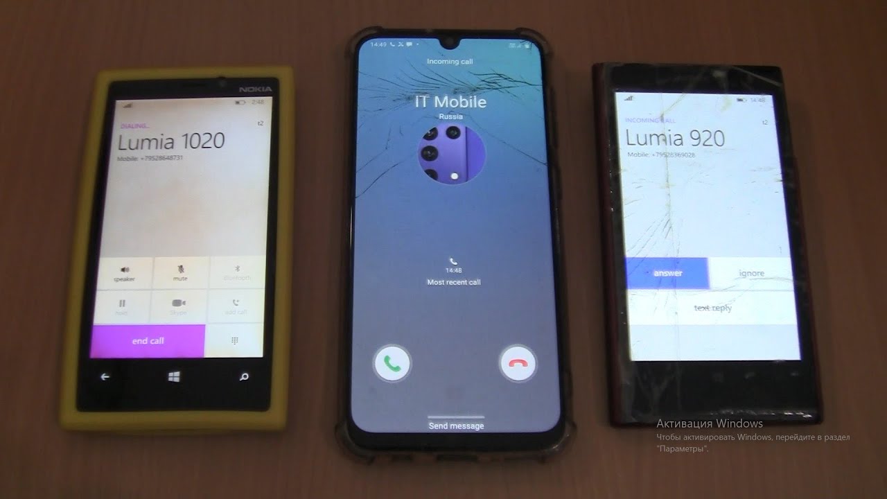 Over the Horizon Incoming call&Outgoing call at the Same Time Samsung GALAXY A50+ 2 Nokia Lumia ...