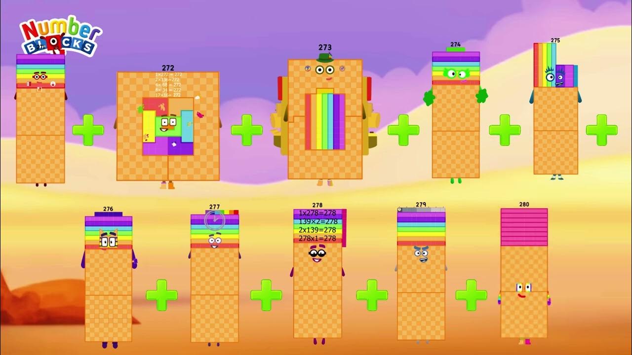 NUMBERBLOCKS ADDING UP TO 10 GIANT NUMBERS ADDITION OF BIG NUMBERS | @ColorArt_id Part-11 - YouTube