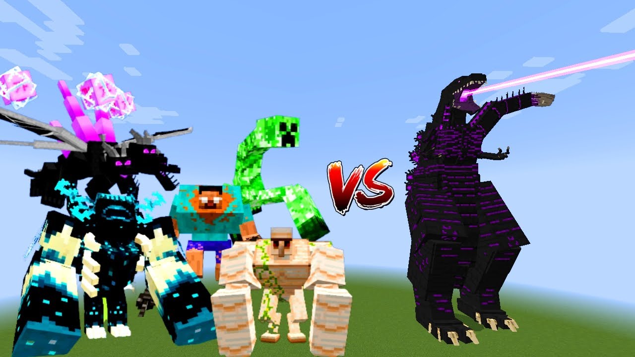 Shin Godzilla vs All mutant creatures in Minecraft! - YouTube