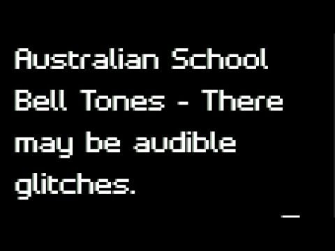 Australian School Bell tones (Rare and disused tones included!)