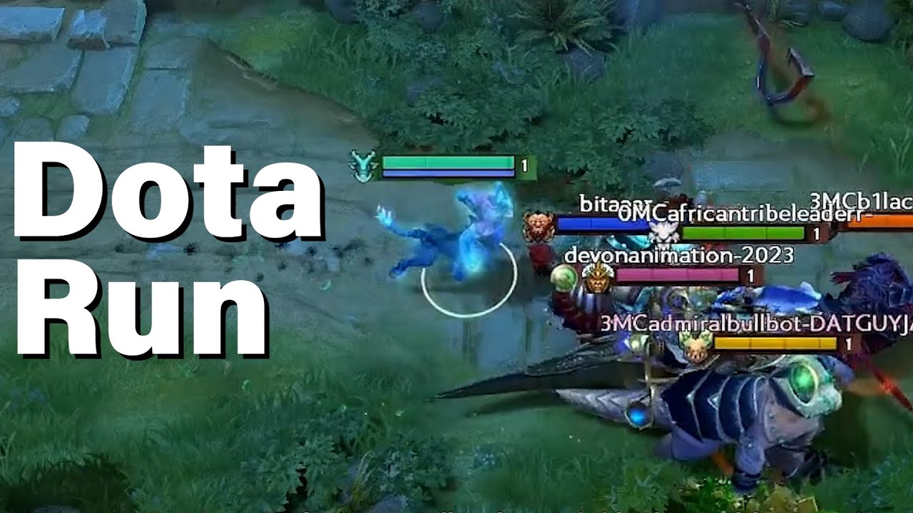 Bulldog Plays Dota Run For Fun - YouTube
