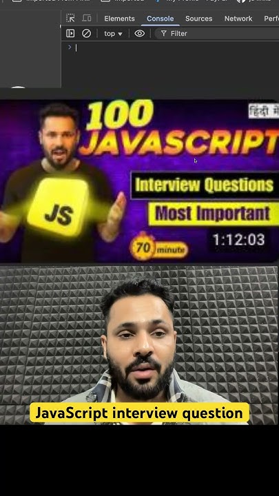 JavaScript Interview Question # What Will console.log(..."Hello") Output? Spread operator in ...