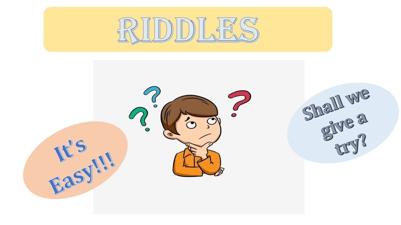 English Riddles/ 10 Easy English Riddles which increase your IQ level ...