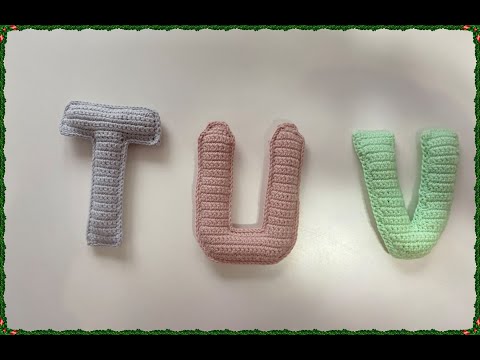 Amigurumi Alfabe - T, U ve V Harfleri