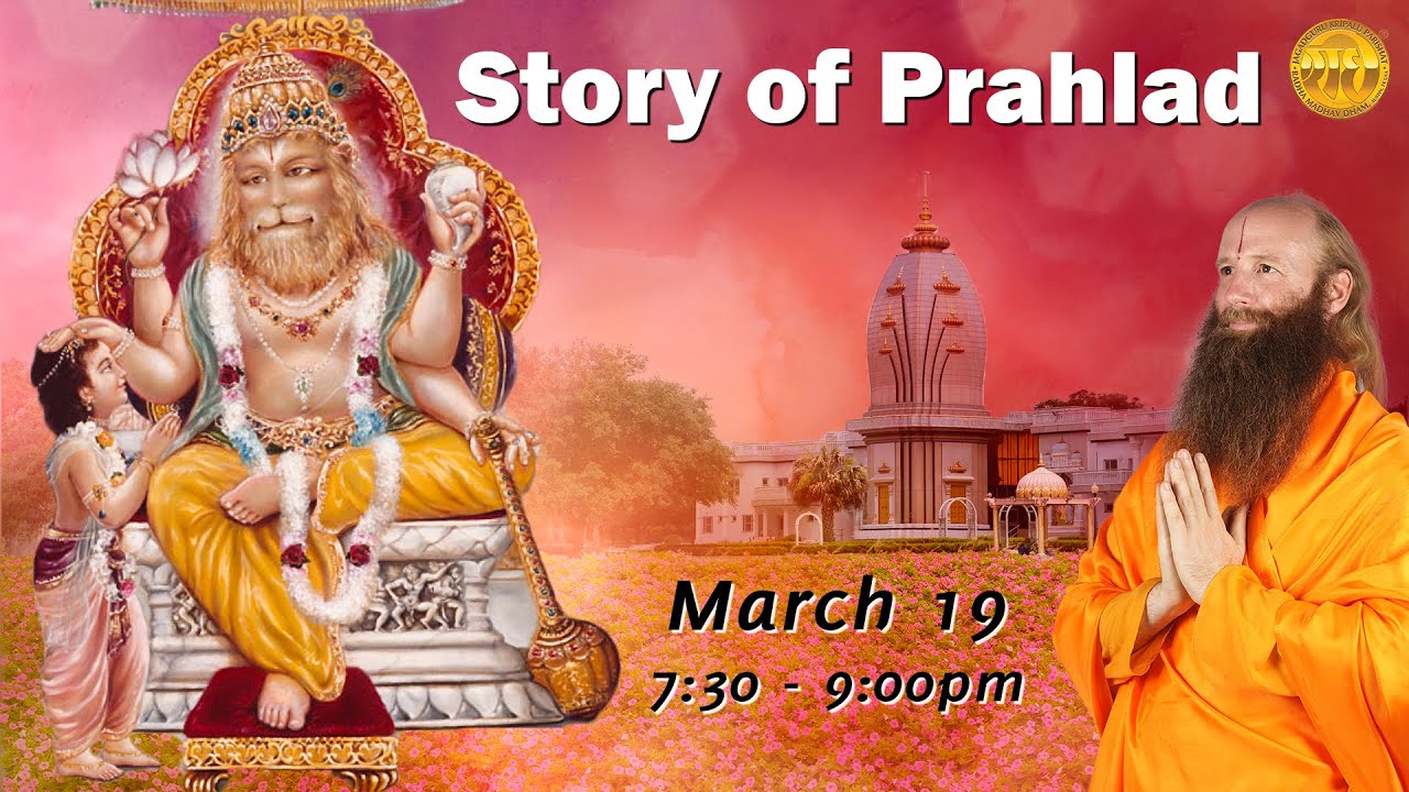 Holi Intensive| Story of Prahlad | Live Discourse by Swami Nikhilanand ...