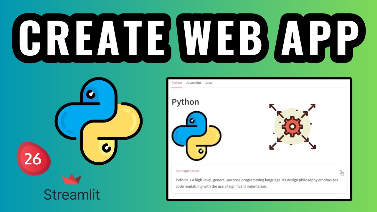 Expander Widget Web App With Python Streamlit Lesson 26 Youtube