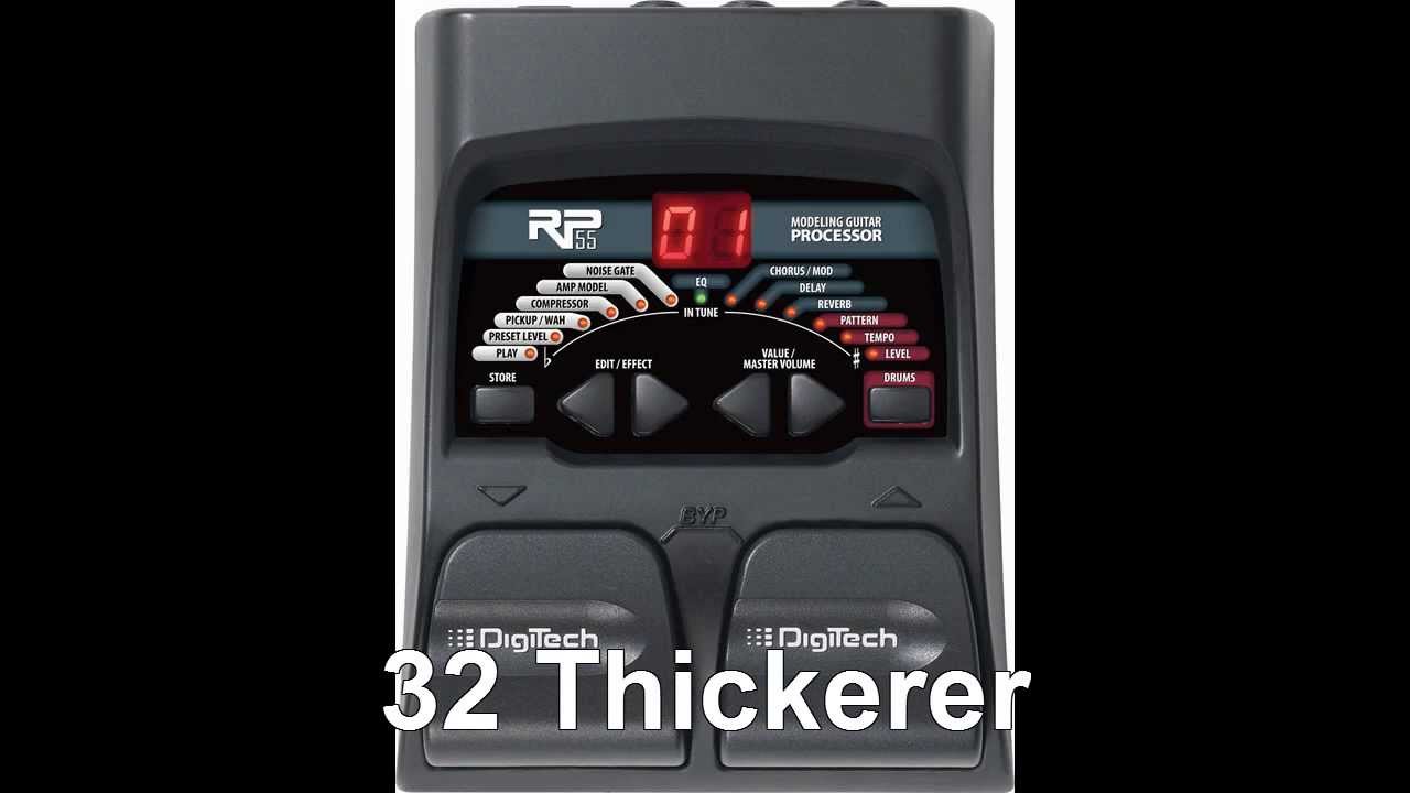 DigiTech RP55 Preset Sound Demo - YouTube