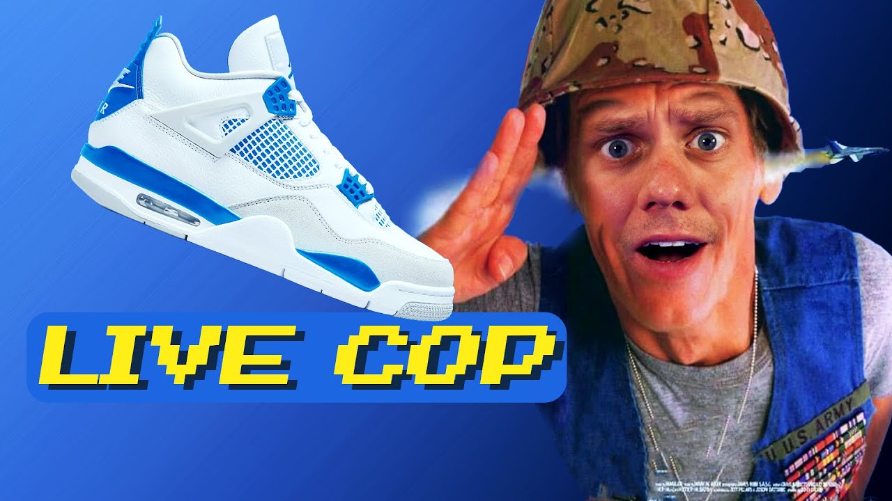 LIVE COP: Air Jordan 4 Military Blue - YouTube