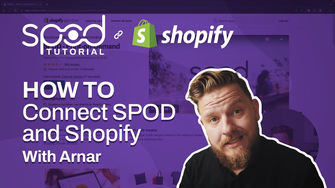 SPOD Tutorial - How to connect your SPOD account to Shopify - YouTube