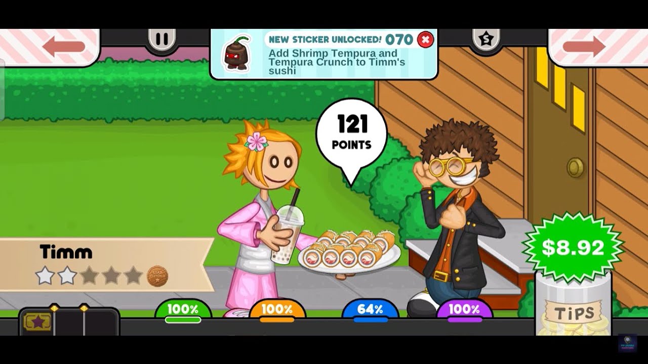 Papa's Sushiria To Go Day 114: Shrimp Tempura and Tempura Crunch for ...