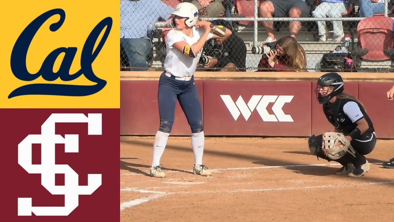 California vs Santa Clara Women's College Softball Highlights Full Game ...