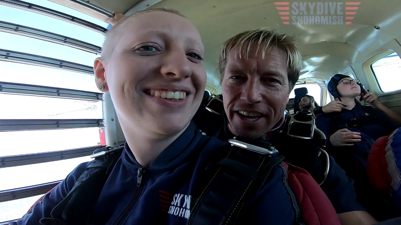 Heather Deiner's Tandem skydive! - YouTube