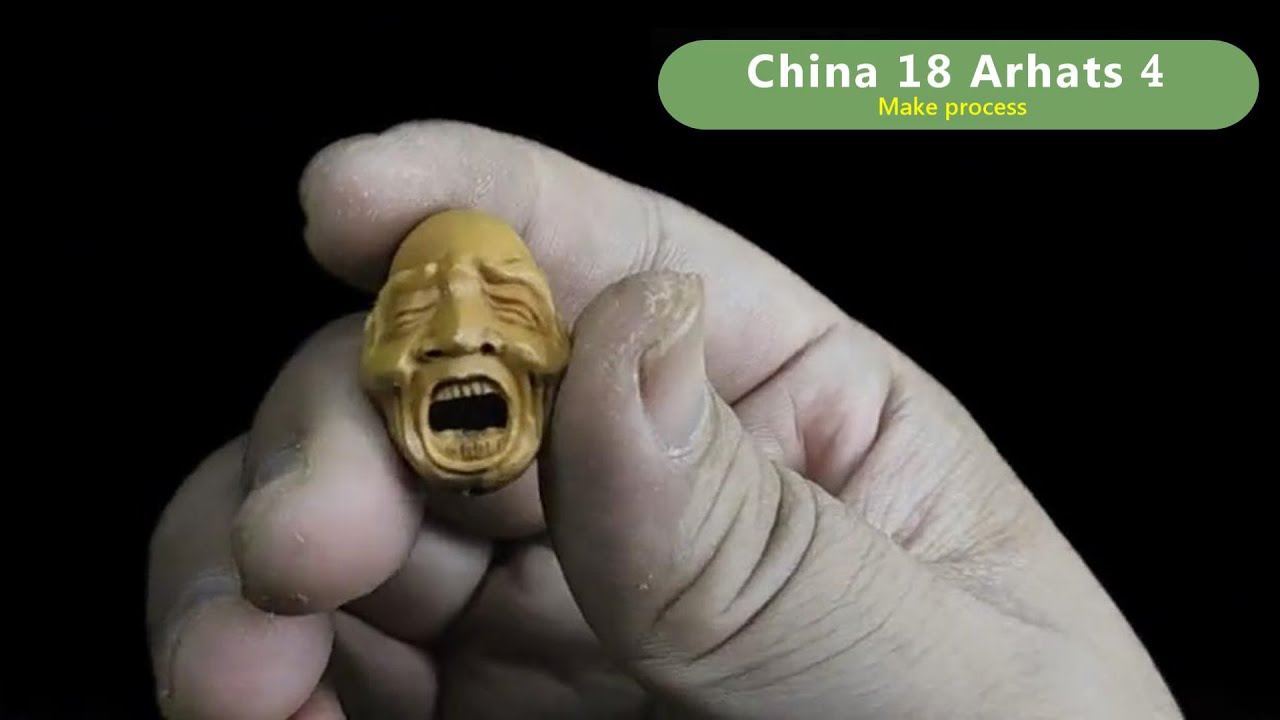Video recording of the whole process of carving china 18 arhats on one ...