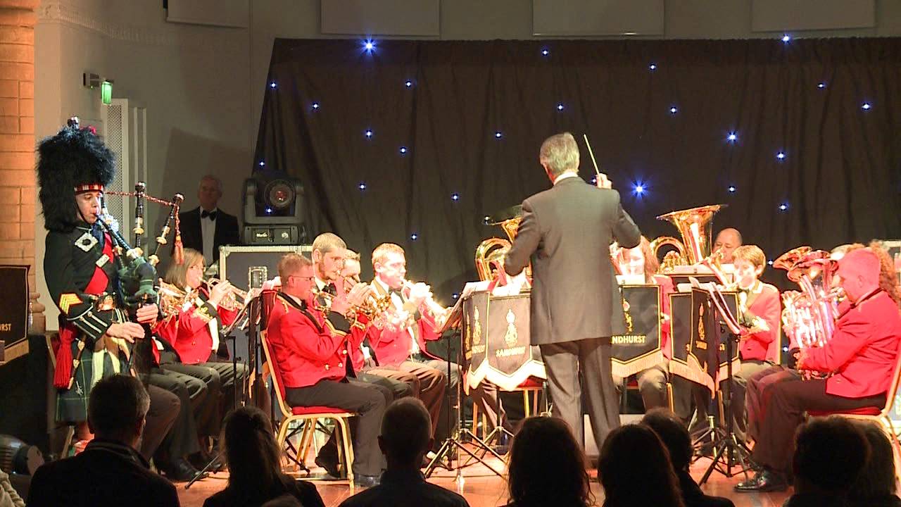 Matt Wilman (Piper) and Sandhurst Silver Band - Highland Cathedral ...