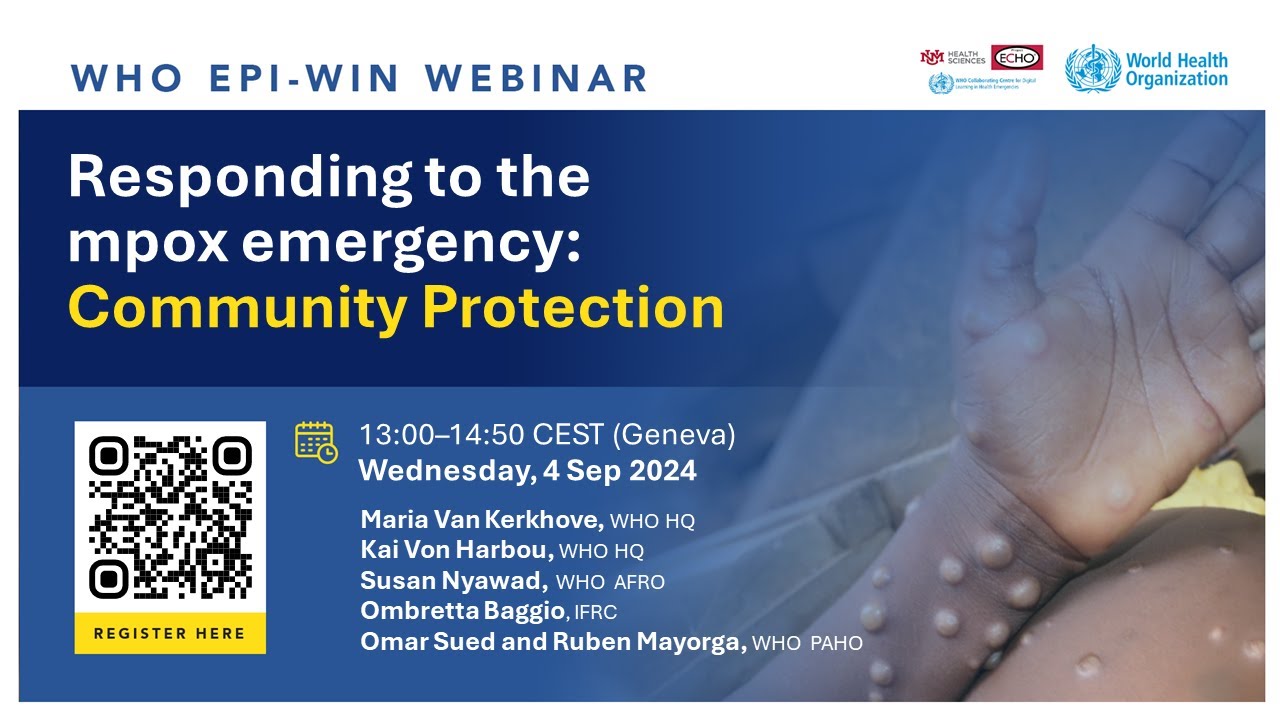 WHO EPI-WIN Webinar: Responding to mpox: Community Protection - YouTube