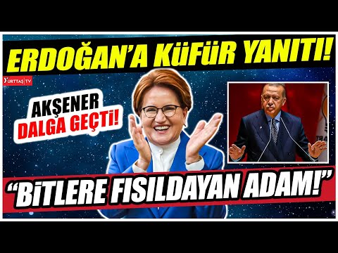 Akşener'den Erdoğan'a 'küfür' yanıtı! Dalga geçti! \