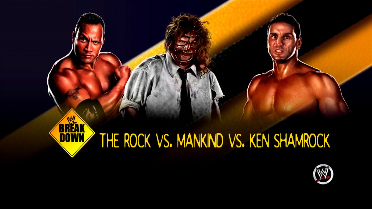 13 The Rock VS Mankind VS Ken Shamrock - YouTube