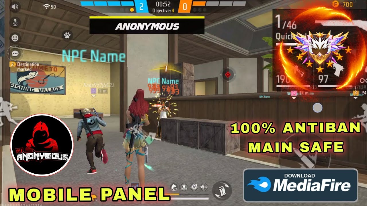 Headshot Hack Free Fire | Ob47 Update Drage headshot ff hack l Hologram ...