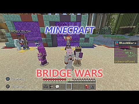 Minecraft Bridge Wars #minecraft #challenge - YouTube