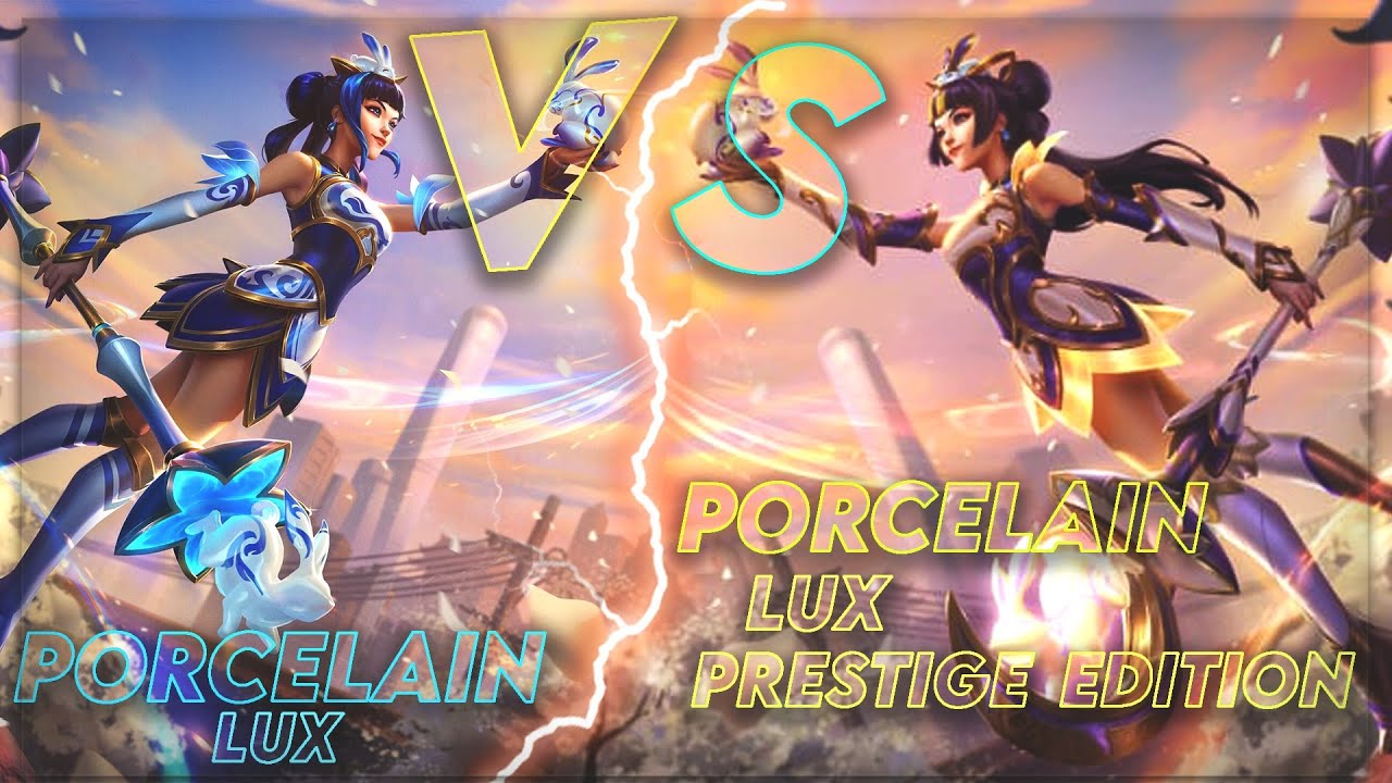 Prestige Porcelain Lux VS Porcelain Lux ( SKIN COMPARISON ) - YouTube
