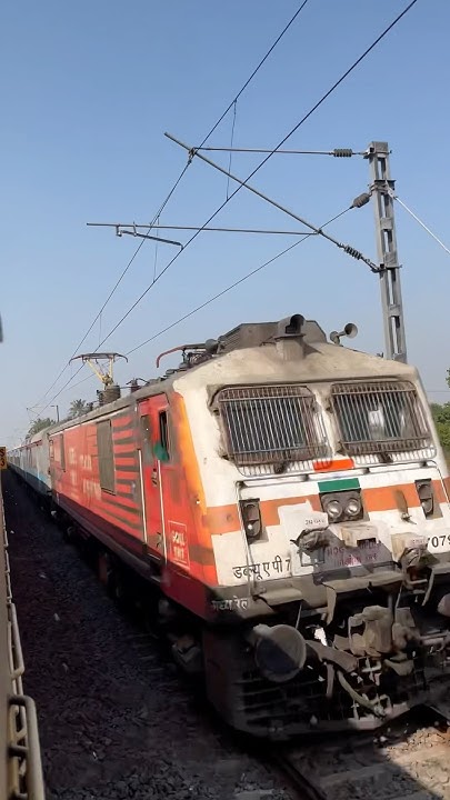12169 Pune Solapur Intercity express crossing 17014 Kzj Hdp Express - YouTube